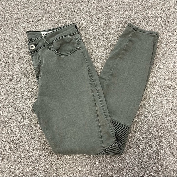 pistola | Pants & Jumpsuits | Pistola Greenish Audrey Moto Jeans With ...
